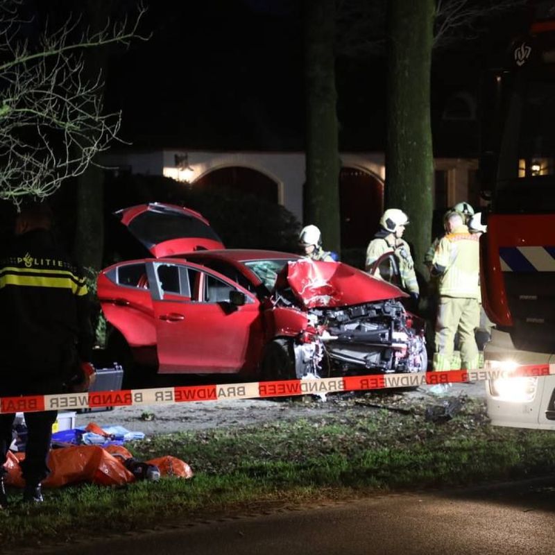 Auto botst op boom • politie alert op boeren - Omroep Gelderland