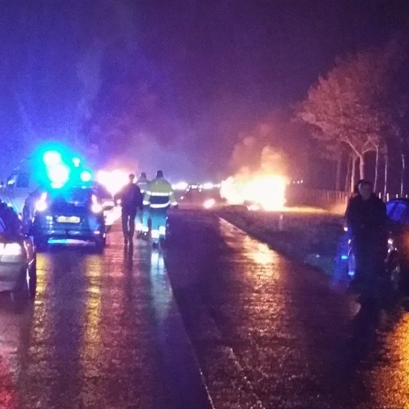 Deel A32 urenlang dicht na ongeluk: omleiding bij knooppunt Lankhorst (update) - RTV Drenthe