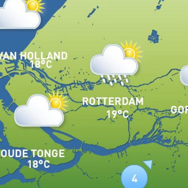 Het weer van vandaag: vanmiddag meer zon - Rijnmond