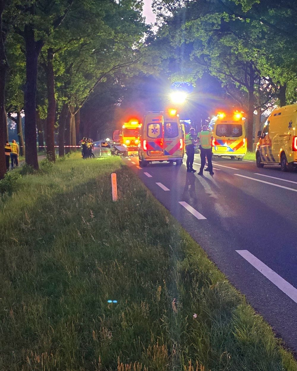 Ernstig ongeluk op N224: één dode en één gewonde bij botsing - RTV Utrecht