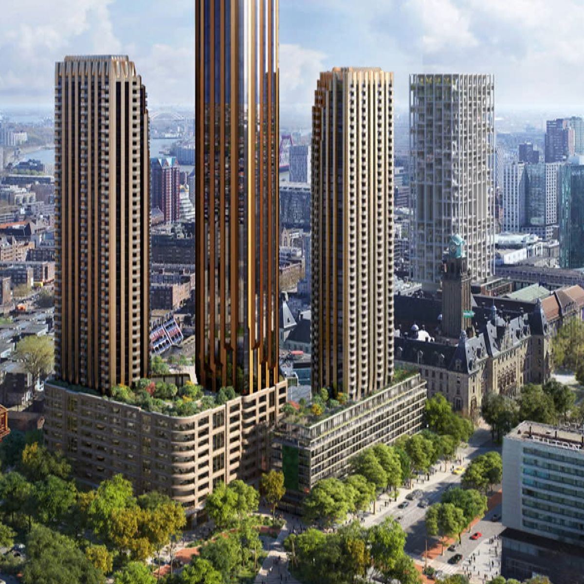 Zo hoog moet de nieuwste wolkenkrabber van Rotterdam worden (en in 2028 is-ie af) - Rijnmond