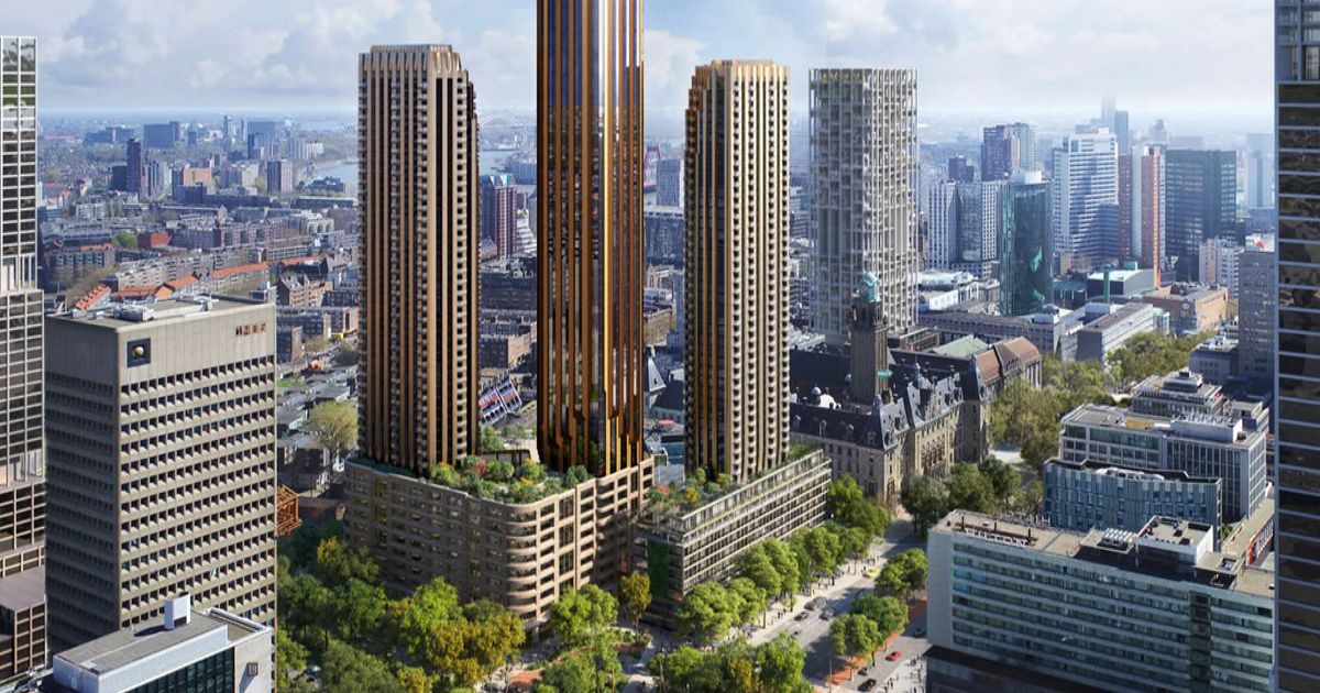 Zo hoog moet de nieuwste wolkenkrabber van Rotterdam worden (en in 2028 ...