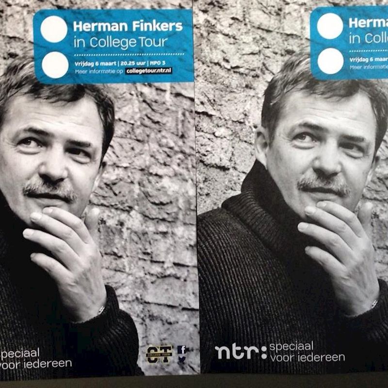 Ruim miljoen kijkers zien cabaretier Herman Finkers in College Tour - Oost