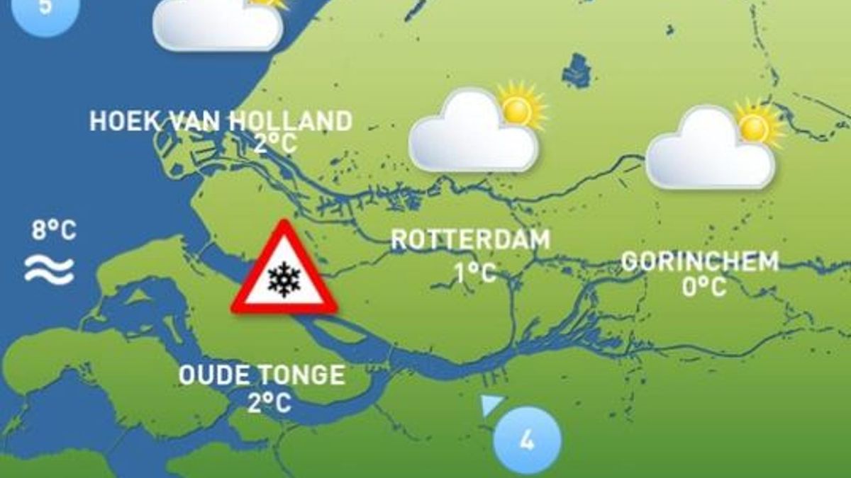Het weer van vandaag: koud en kans op ijzel in de avond - Rijnmond
