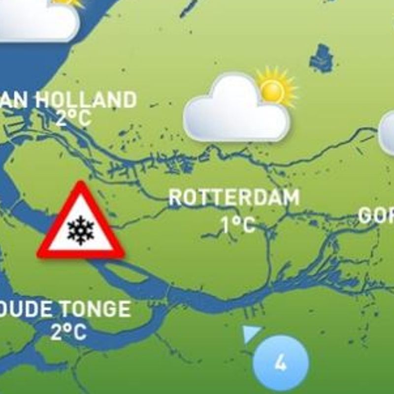 Het weer van vandaag: koud en kans op ijzel in de avond - Rijnmond