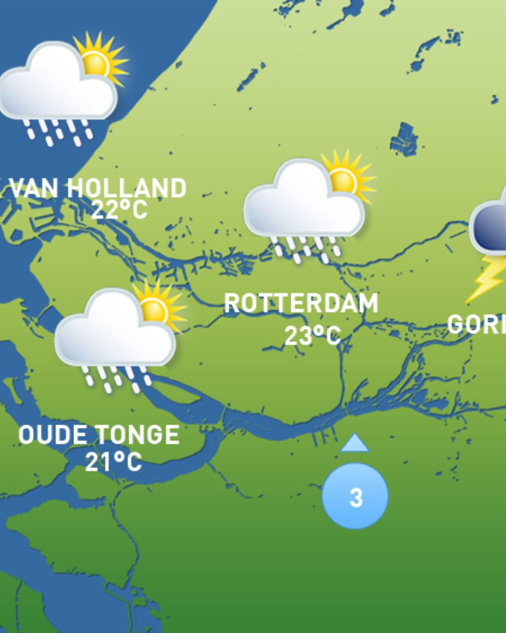 Het weer van vandaag: enkele (onweers)buien - Rijnmond