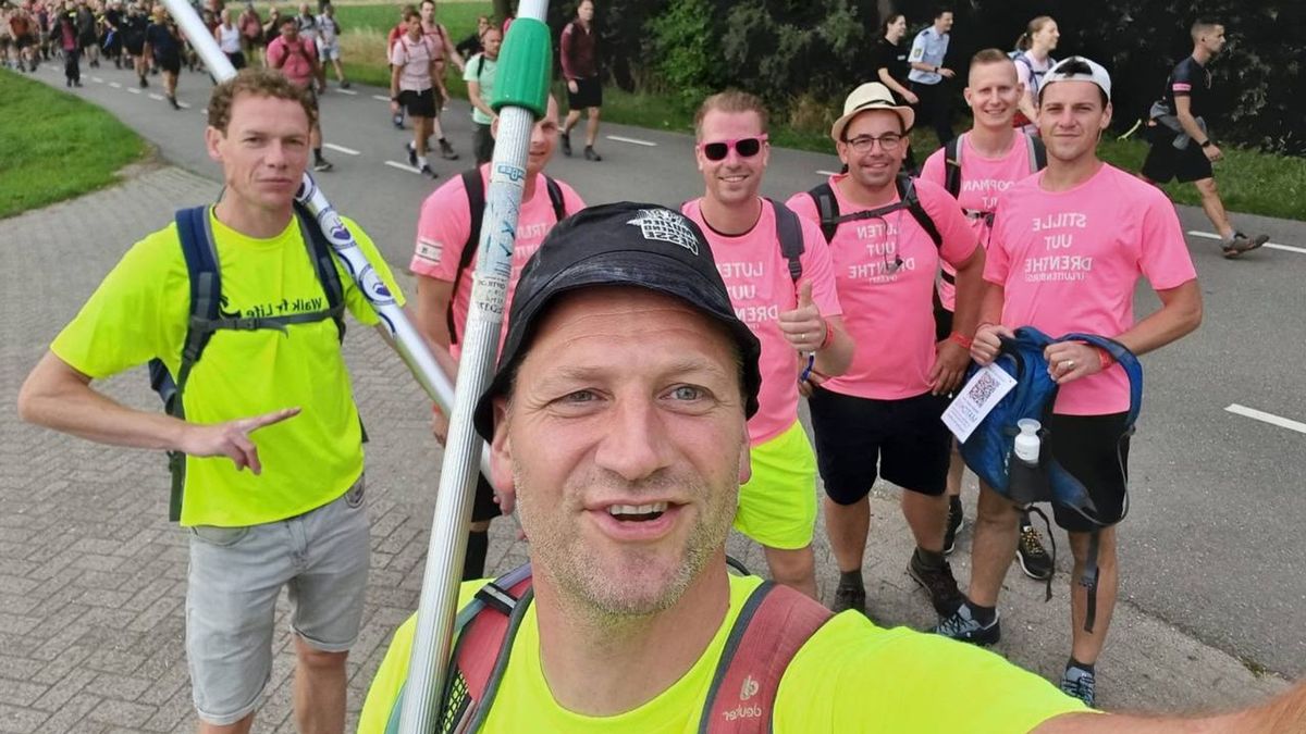 Pessenaar Jos Luten loopt Vierdaagse: 'Nog geen blaren en vandaag wordt een makkie' - RTV Drenthe
