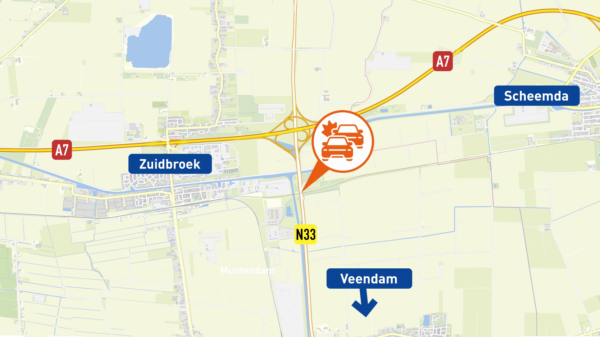Toeval, of niet? Twee ongevallen op exact dezelfde plek op de N33 bij ...