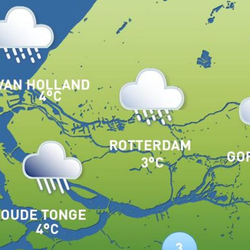 Het weer van vandaag: toenemende kans op regen - Rijnmond