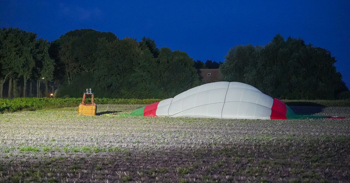 Passagier raakt gewond bij harde landing luchtballon - RTV Drenthe
