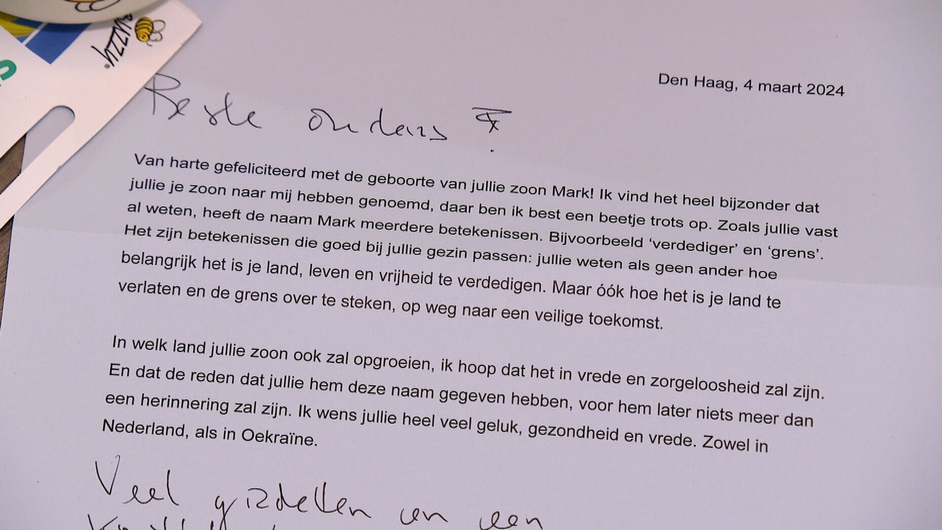 Dit is Mark, de baby die vernoemd werd naar Mark Rutte en een brief van ...