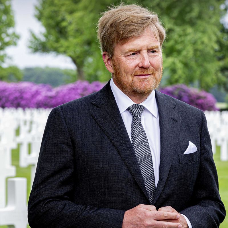 Koning Willem-Alexander en minister-president Schoof bij Memorial Day ...