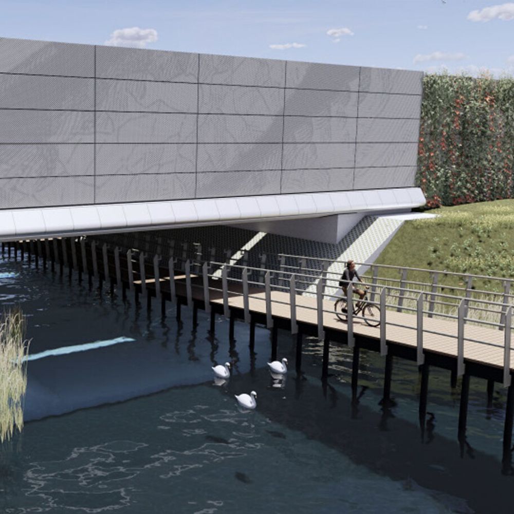 Deze lange geluidswal moet nieuwbouw Leeuwarden beschermen tegen ...