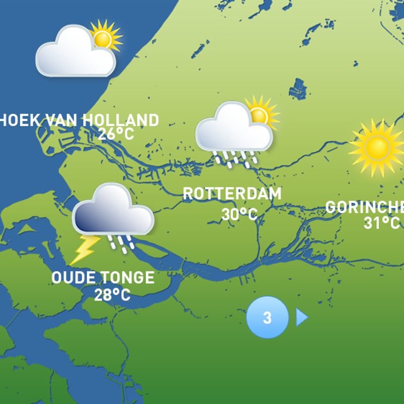 Het weer van vandaag: eerst warm, vanmiddag koeler - Rijnmond