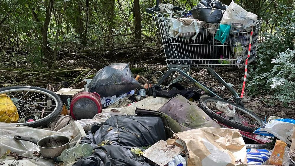 Venlo Schoon haalt 62 zakken op uit bossen waar arbeidsmigranten zaten ...