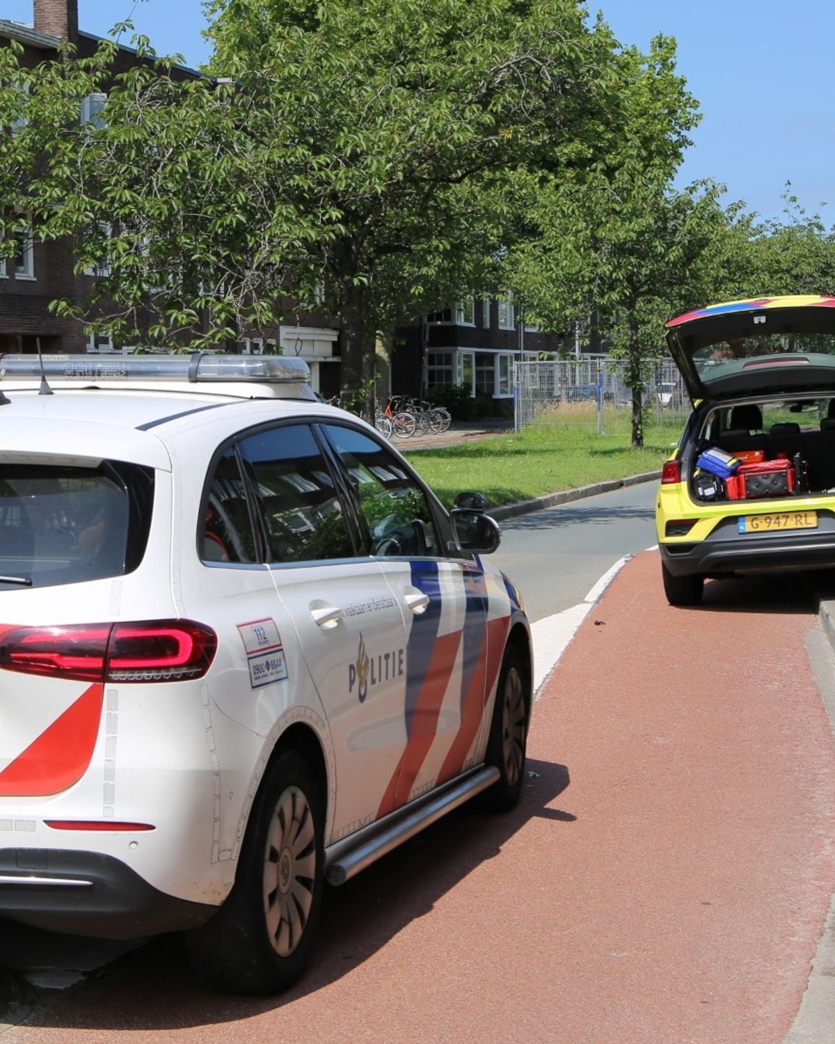 112-nieuws: Auto en fietser botsen in Stad • N385 en N362 nog deels ...