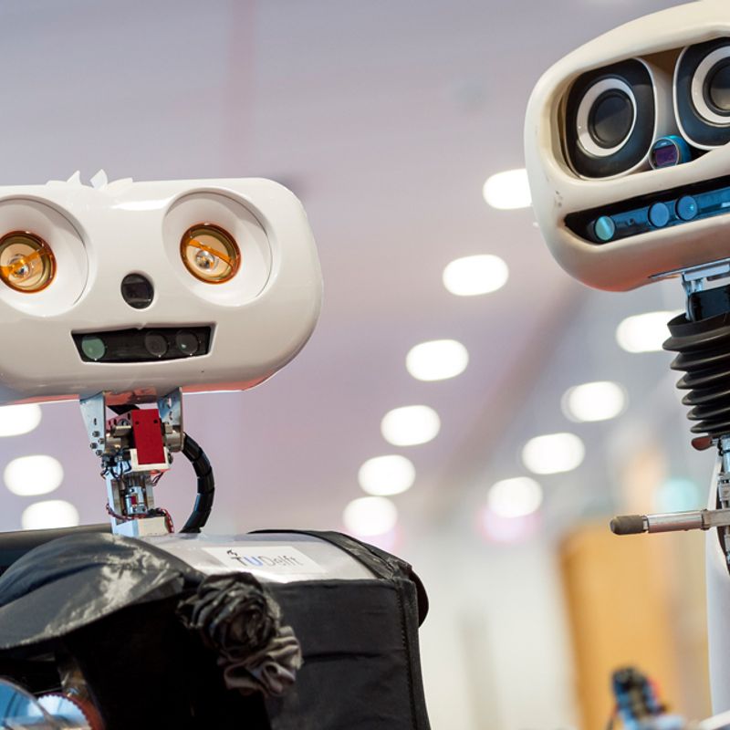 Zorgrobot opent conferentie: 'Dit hadden mijn makers nooit kunnen ...
