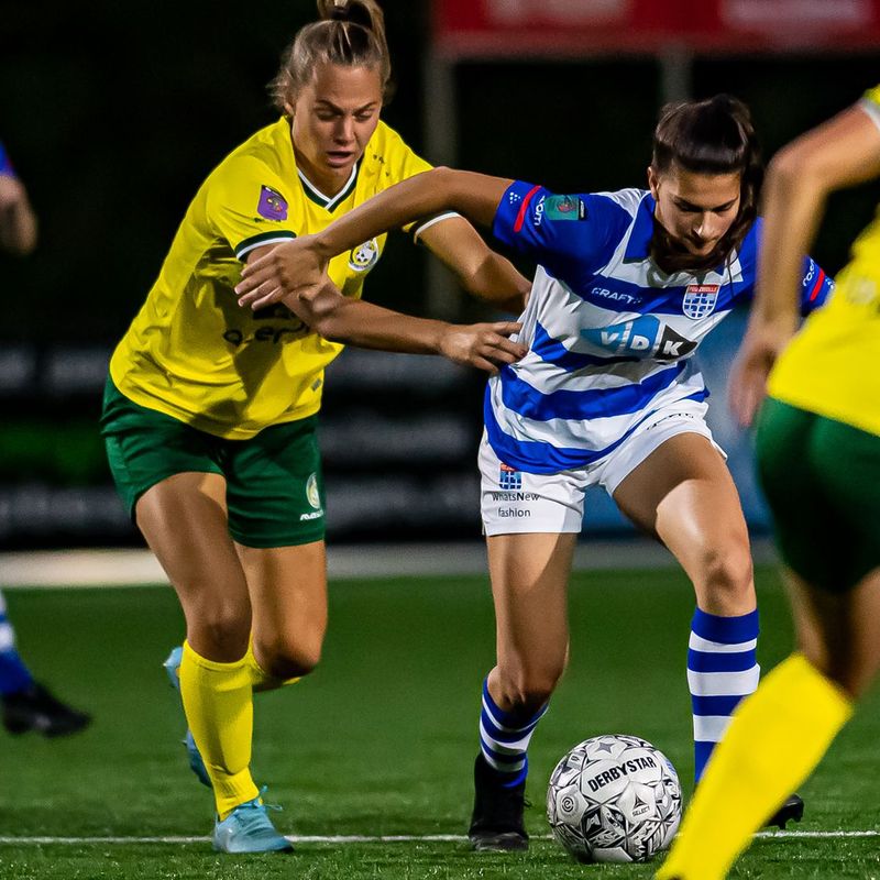 Voetbalsters PEC Zwolle en Fortuna Sittard in evenwicht na spectaculair ...