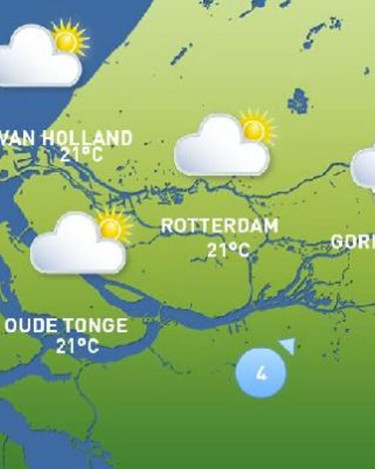Het weer van vandaag: Vanmiddag droog en af en toe zon, maximaal 21 ...