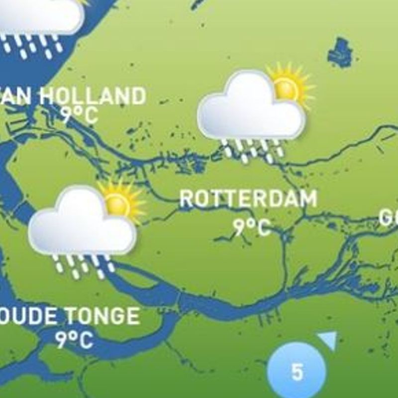 Het weer van vandaag: Kans op zon en overtrekkende regenbuien - Rijnmond