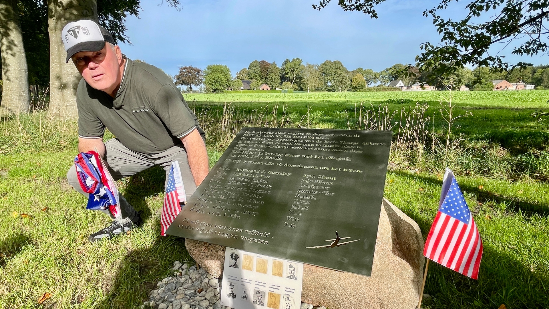 Monument voor Amerikaanse vliegers onthuld in Bellingwolde - RTV Noord
