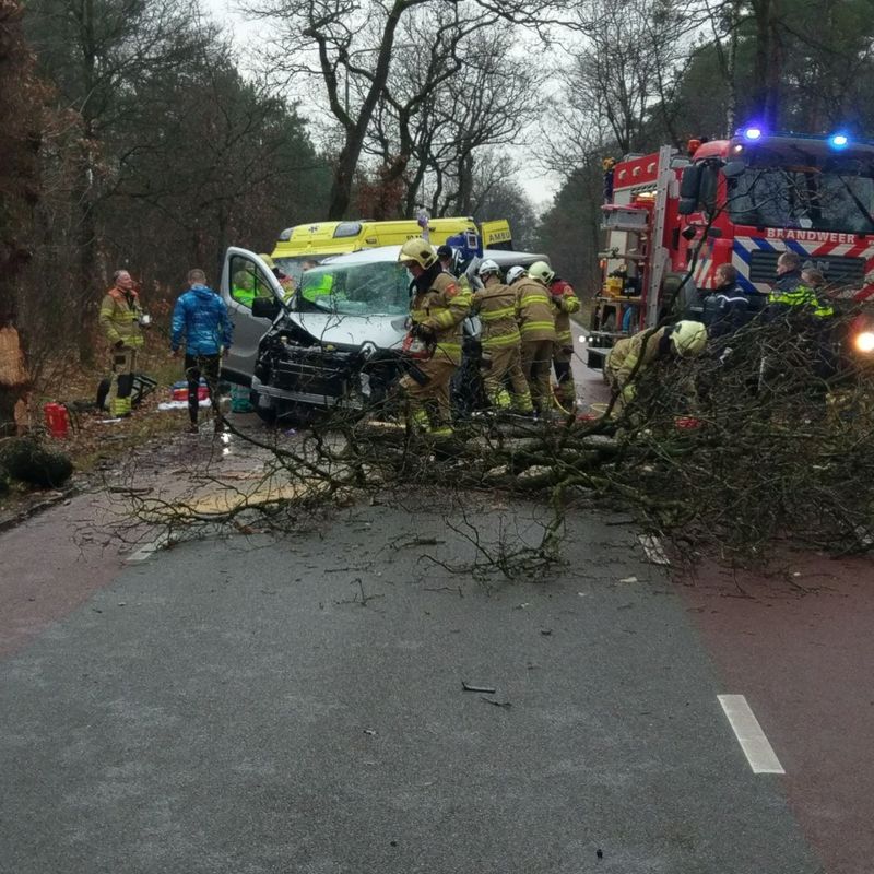 Militair zwaargewond na botsing tegen boom in Arnhem - Omroep Gelderland