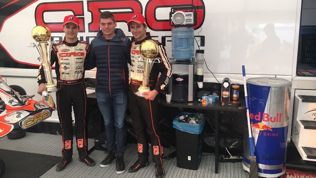 Max Verstappen ziet vriend Stan Pex kartwedstrijd winnen - L1 Nieuws