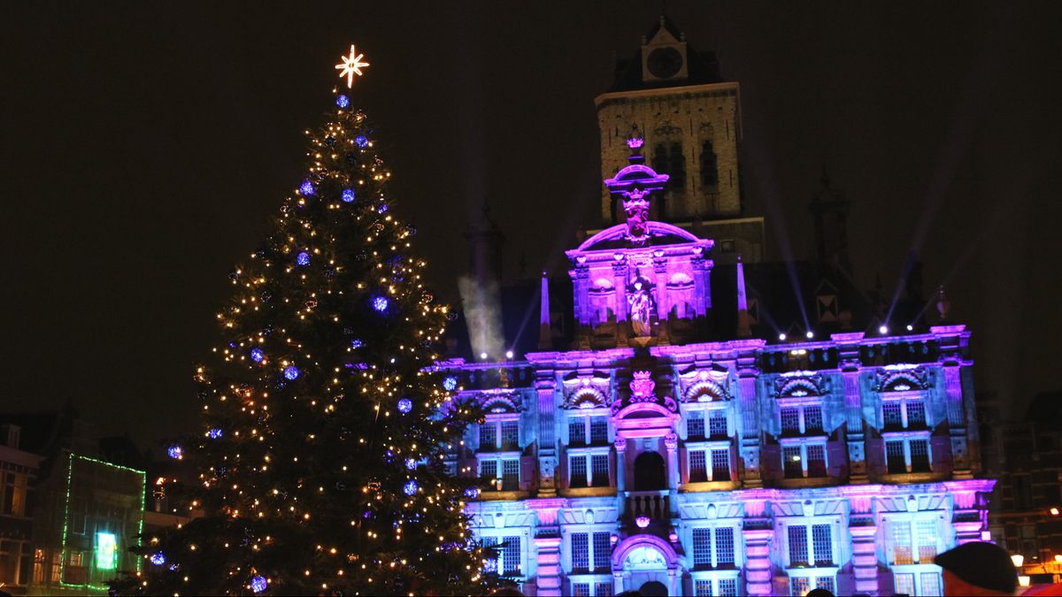 Delftse binnenstad in winterse sferen tijdens Lichtjesavond: 'Dit is ...