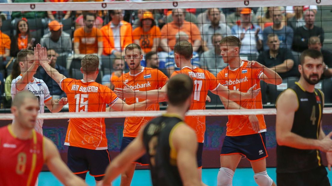 Volleyballers Met Van Solkema Beginnen Ek Met Winst Het Is Lekker Om