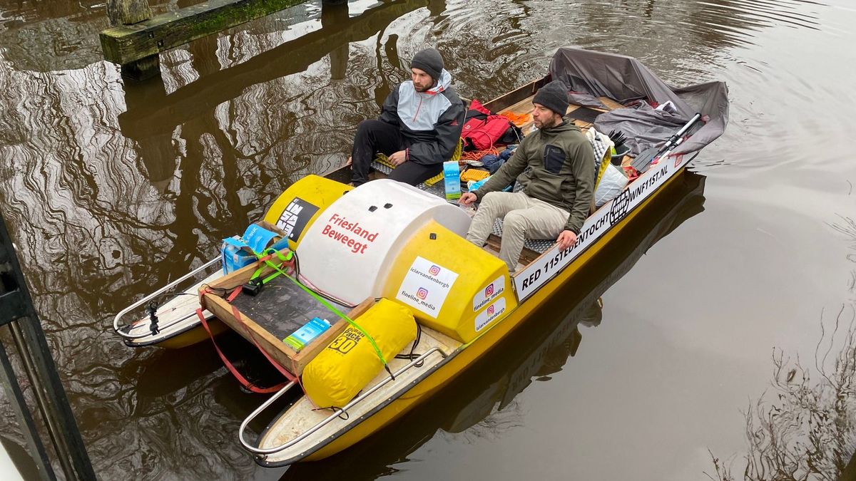 Op de waterfiets bij de elf steden langs voor het goede doel - Omrop ...