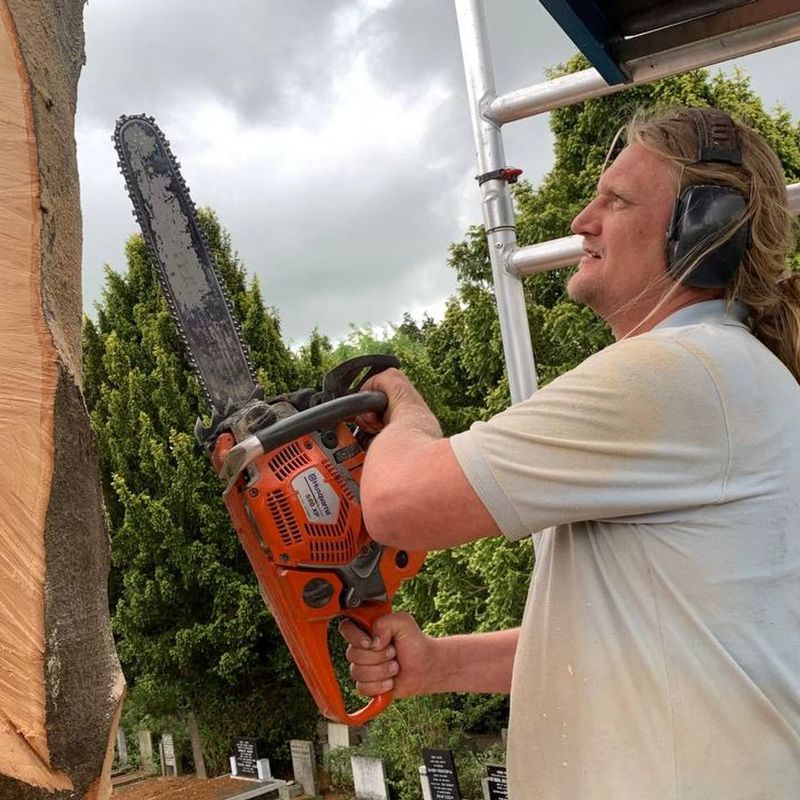 Dode boom leeft voort als kunstwerk op begraafplaats in Zwartsluis - Oost
