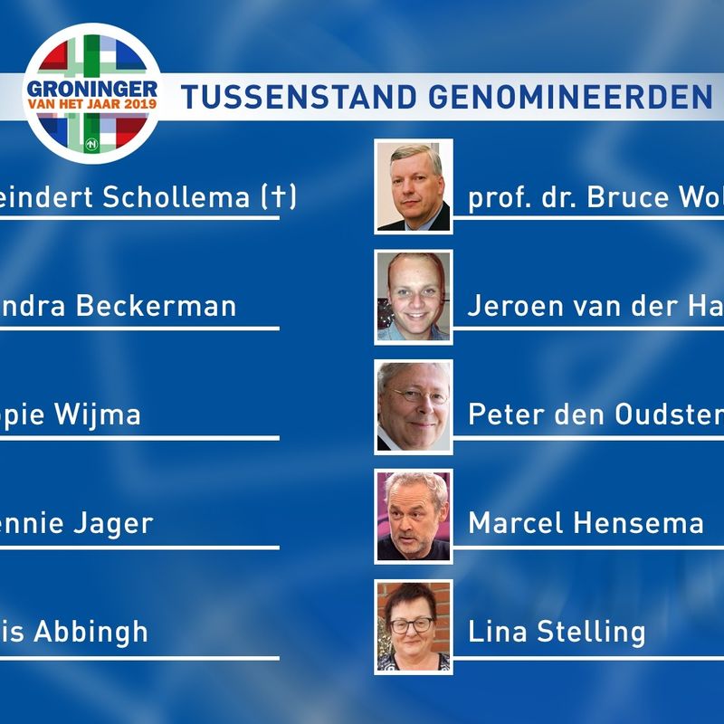 Groninger van het Jaar: dit is de tussenstand van nominaties! - RTV Noord