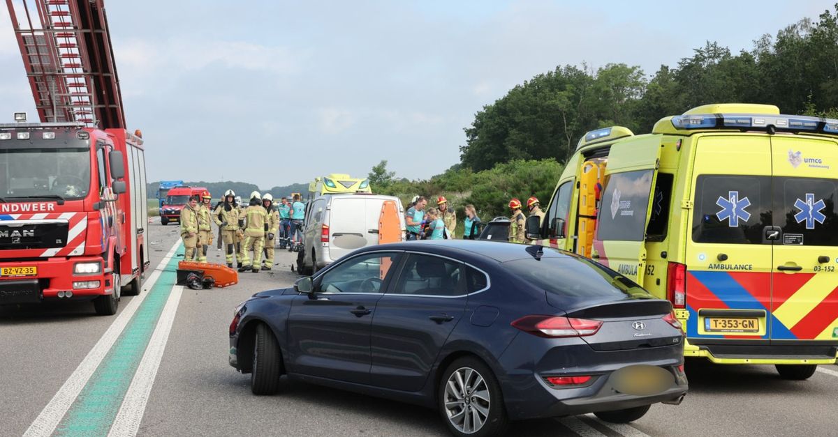Man uit Stadskanaal gewond bij ongeluk op N34 - RTV Noord
