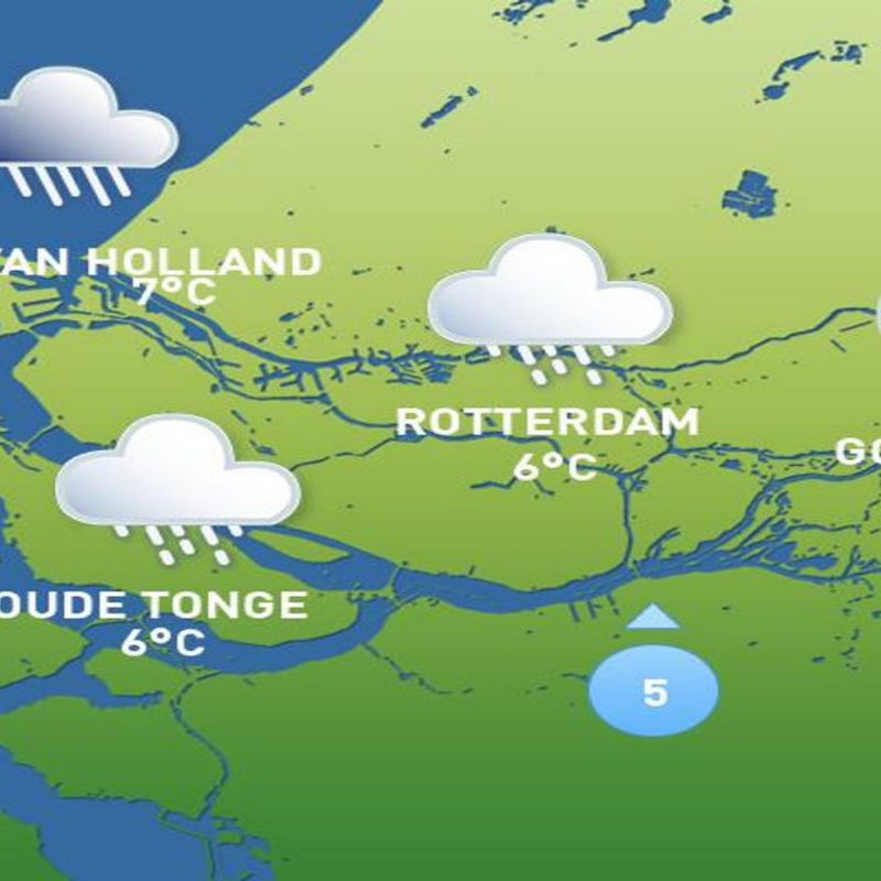 Het weer van vandaag: veel wind en nog koud - Rijnmond