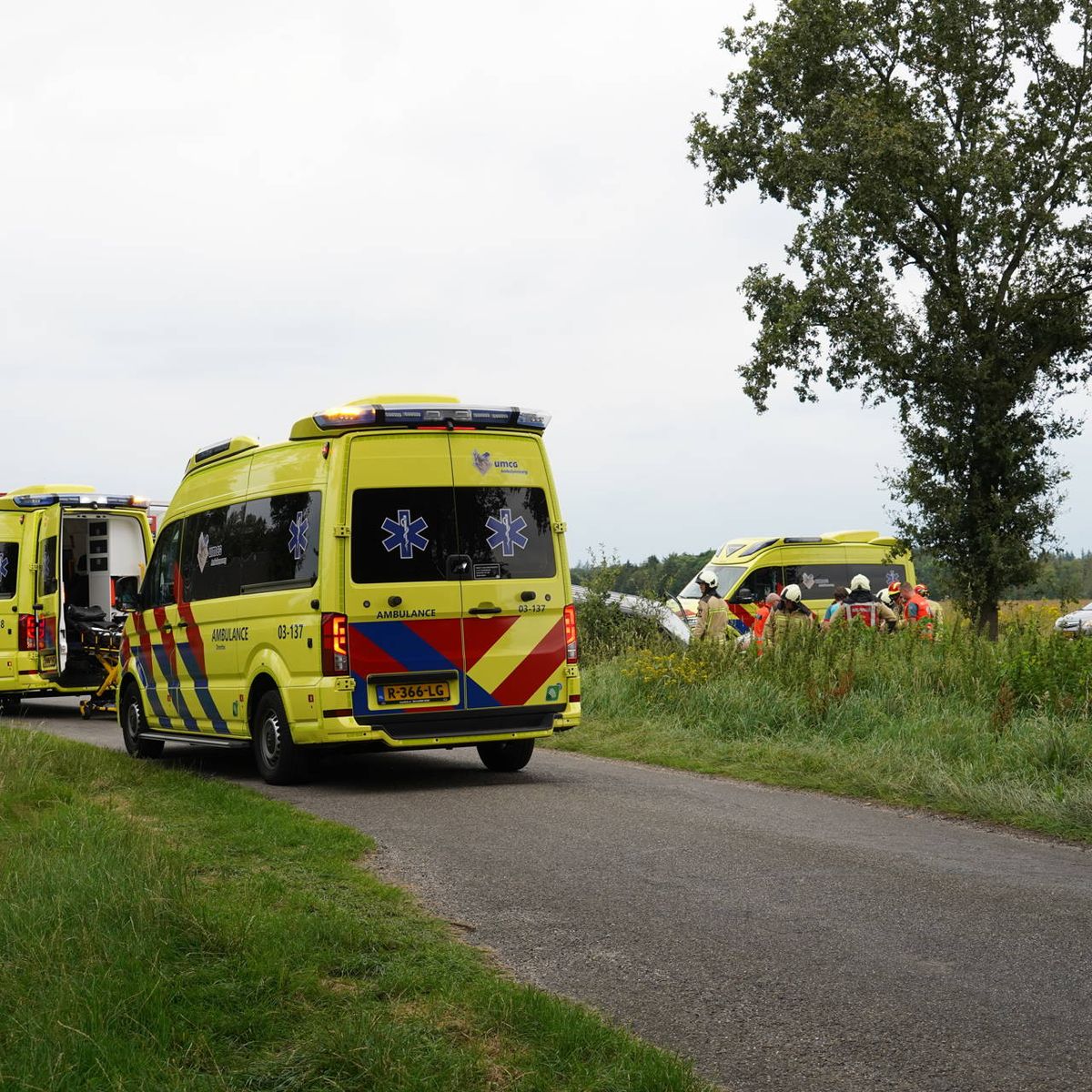 Drie gewonden, waarvan één ernstig, bij botsing in Odoornerveen - RTV Drenthe