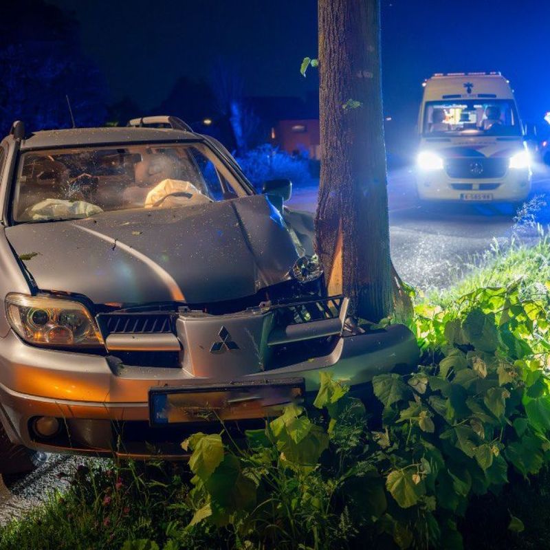 Automobiliste (35) botst op boom en wordt opgepakt - Omroep Gelderland