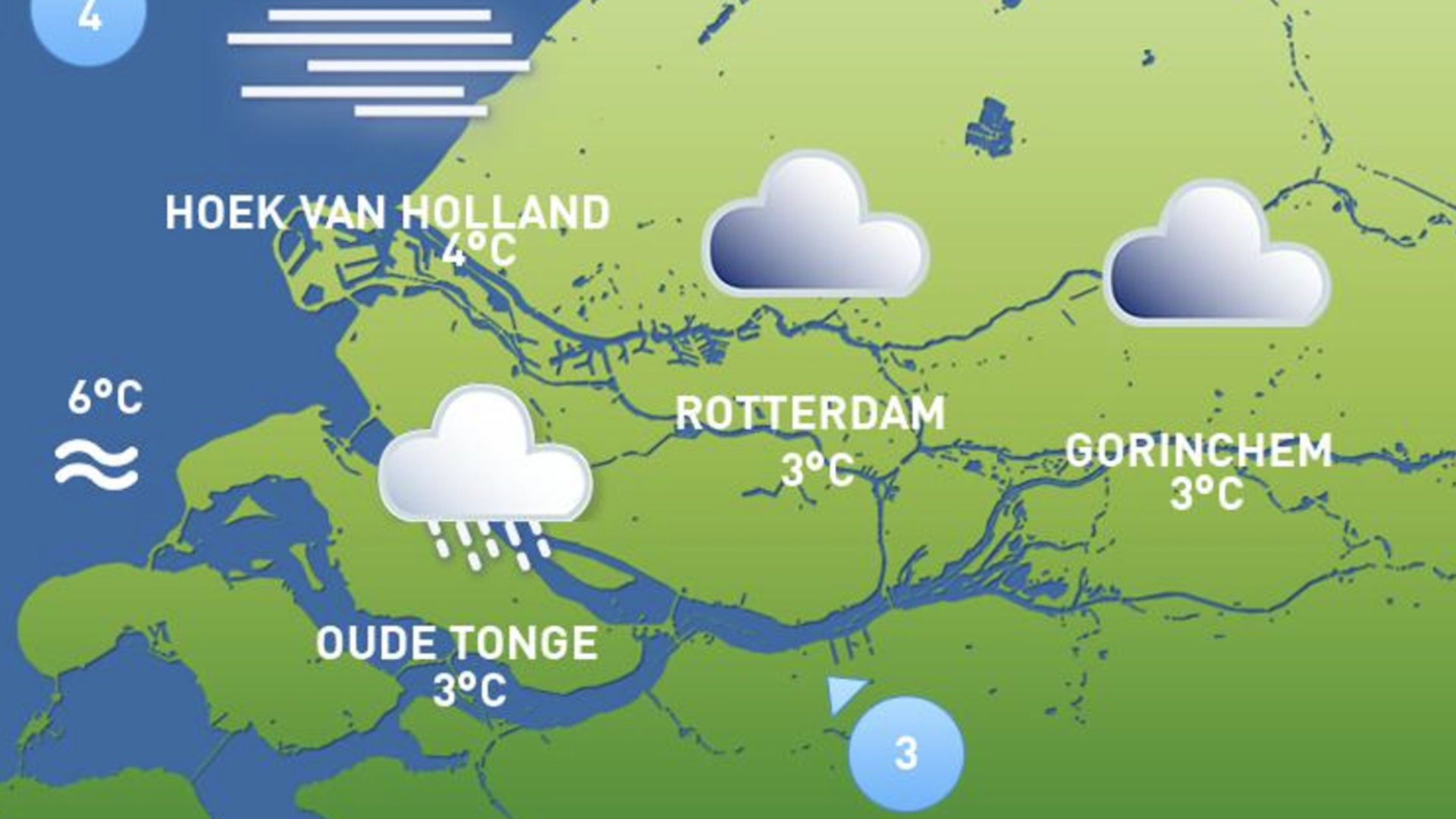 Het weer vandaag: bewolkt en mistig - Rijnmond