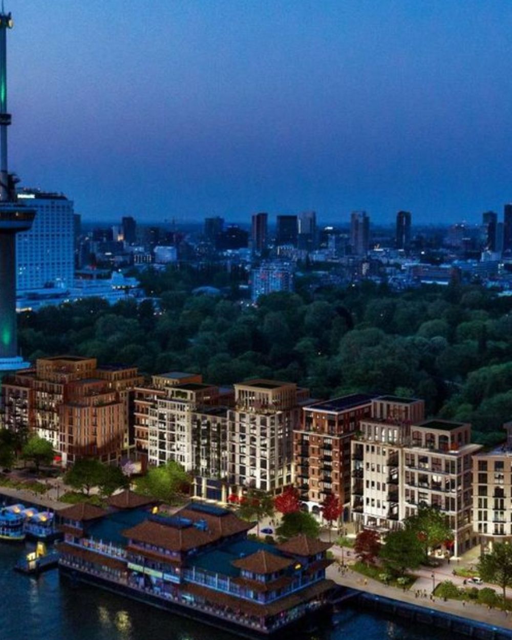 Ondanks bezwaar gaan woningen naast Euromast er komen: 'Dat wordt ...