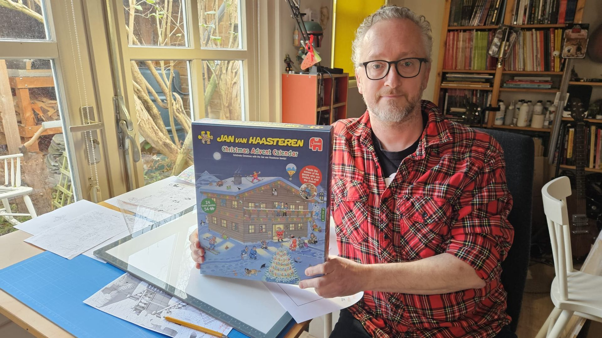 Rob tekende 'adventspuzzelkalender' van Jan van Haasteren: iedere dag ...