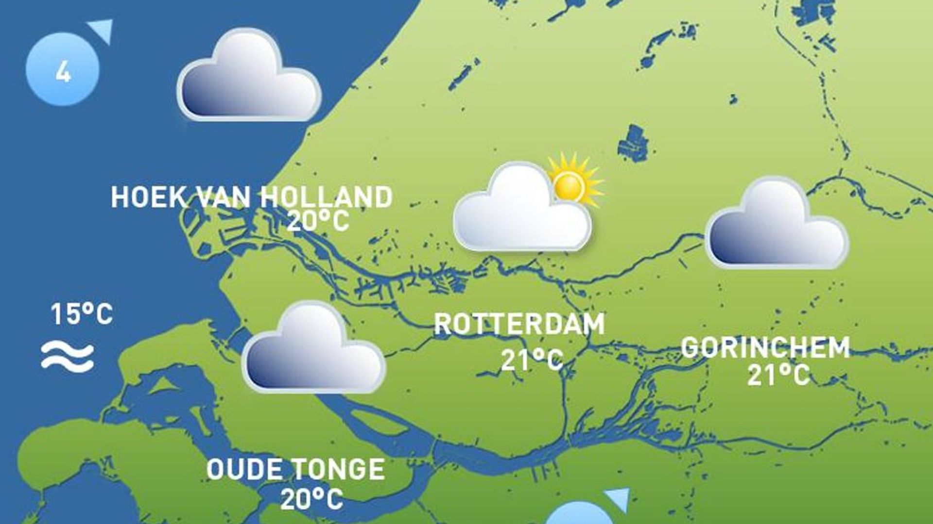 Het weer van vandaag: even wat warmer - Rijnmond