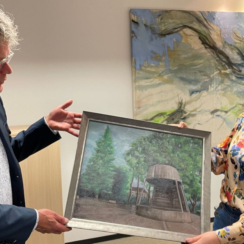 Schilderwerk van jong talent Fleur Stebis in Asser stadscollectie - RTV ...