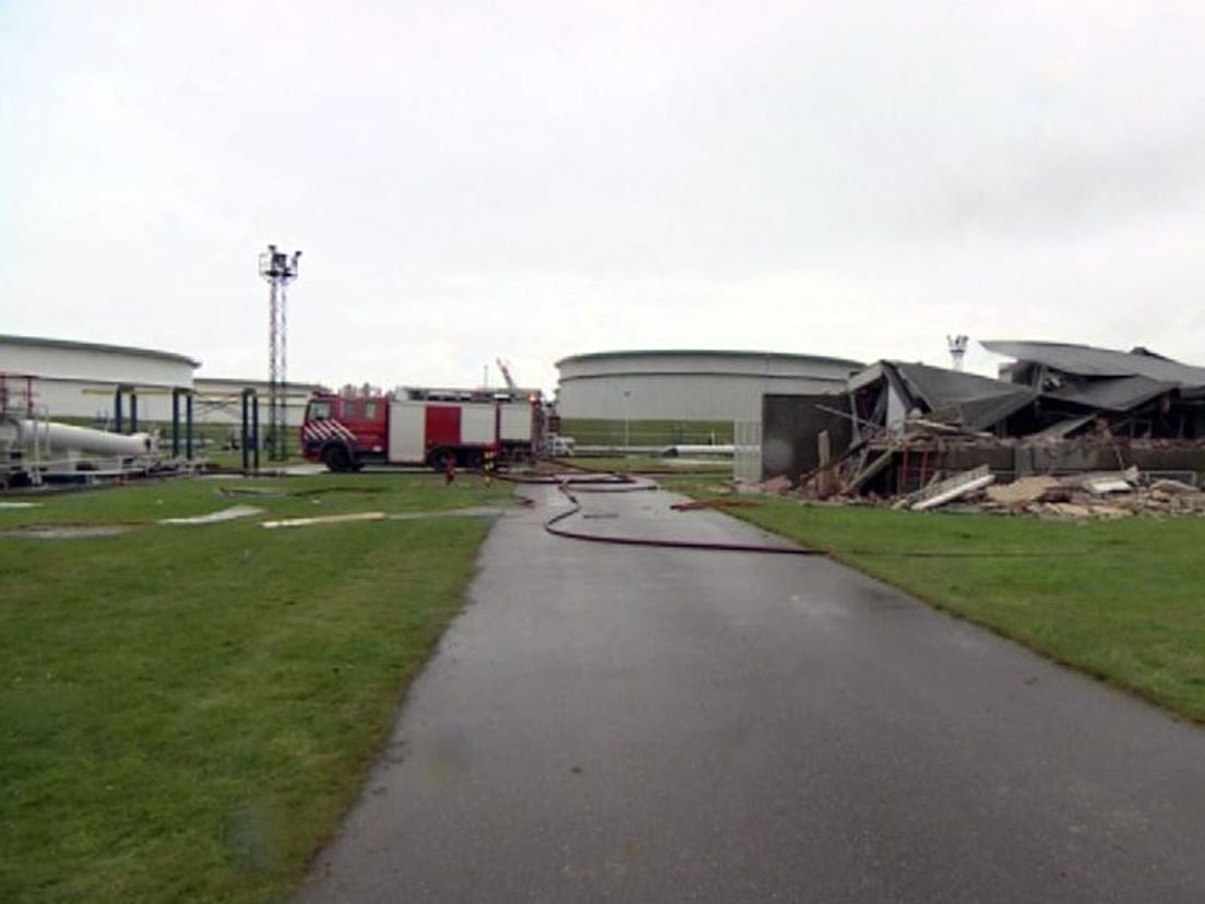 Ontploffing in oliepompstation Europoort - Rijnmond