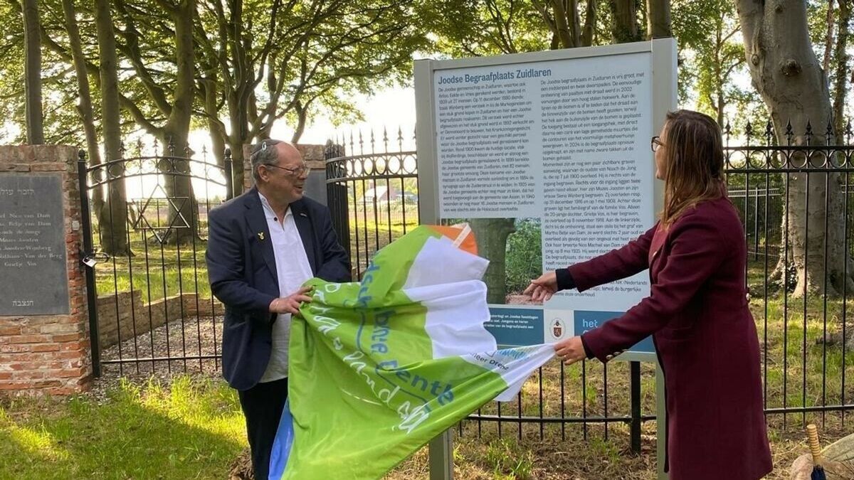 Joodse begraafplaats Zuidlaren hersteld na schade door storm Poly - RTV ...