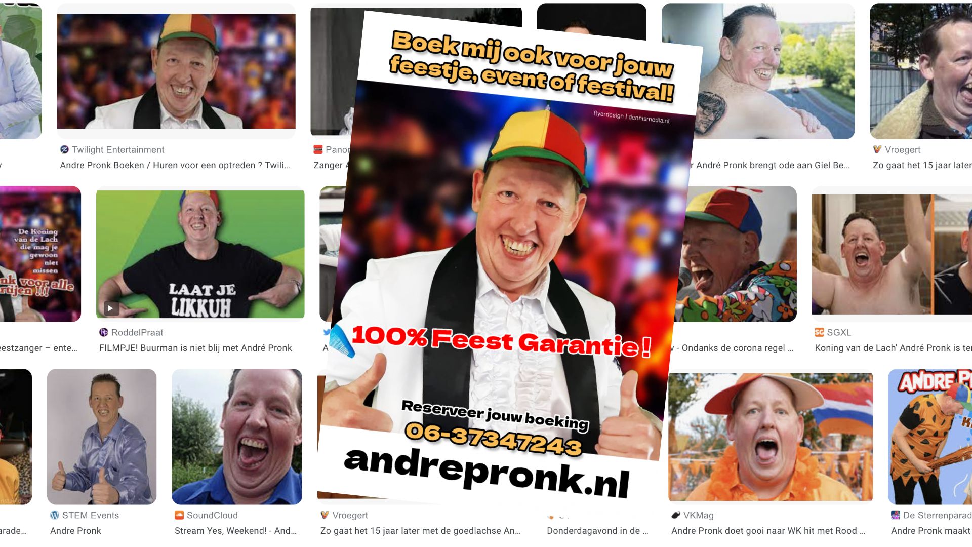 André Pronk, ‘Koning van de Lach’, viert zijn vijftigste verjaardag met ...
