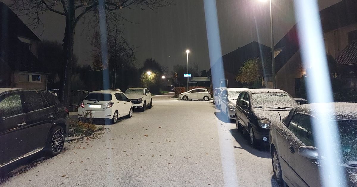 Witte straten in regio Rijnmond, slecht weer houdt de hele dag aan ...