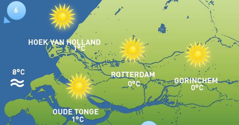 Het weer van vandaag: volop zon en ijskoud - Rijnmond