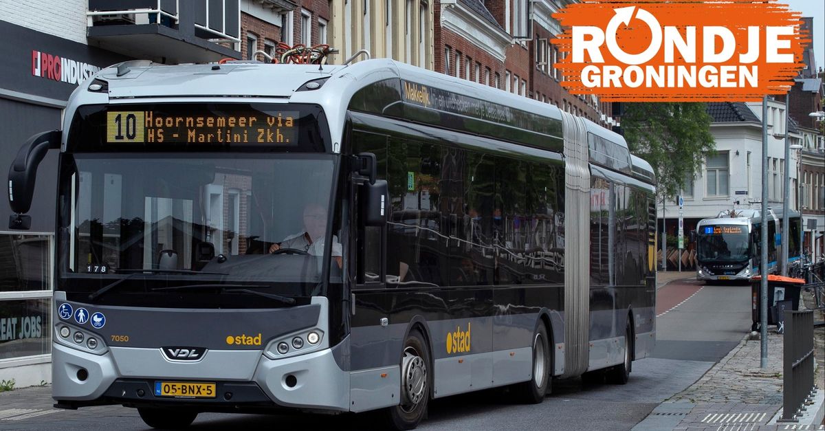 Rondje Groningen: 31 miljoen keer de 4 Mijl met de bus - RTV Noord