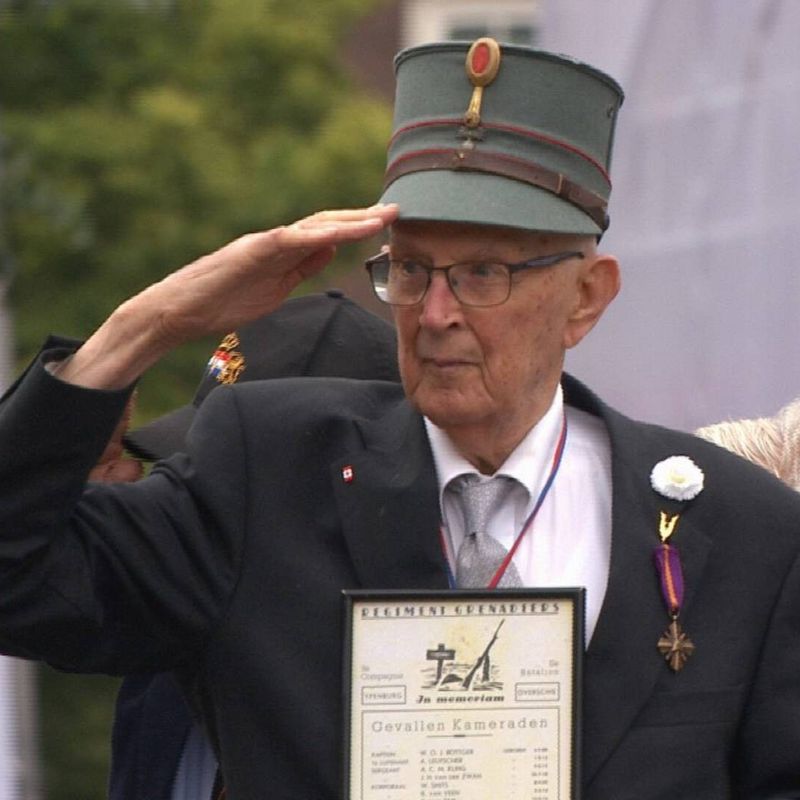 Oudste WO II-veteraan Paul Moerman (104) uit Leiden overleden - Omroep West