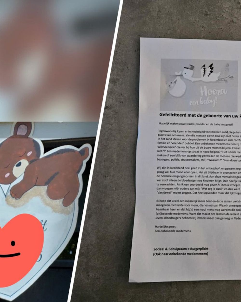Elise krijgt opmerkelijke brief na bevalling: 'Alleen bloedzuiger ...