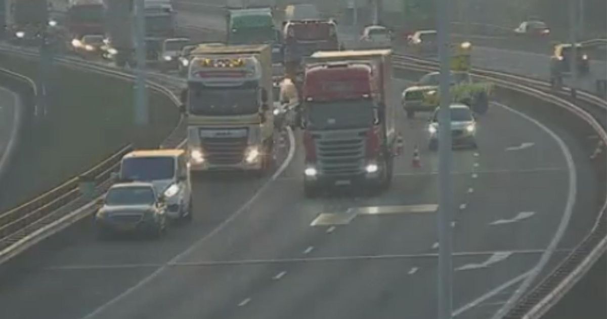 File door ongeluk met meerdere voertuigen op snelweg - Rijnmond